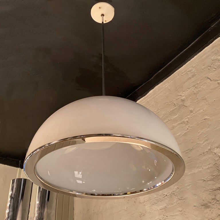 Mid-Century Modern Diffused Dome Pendant Light at 1stDibs | diffused ...