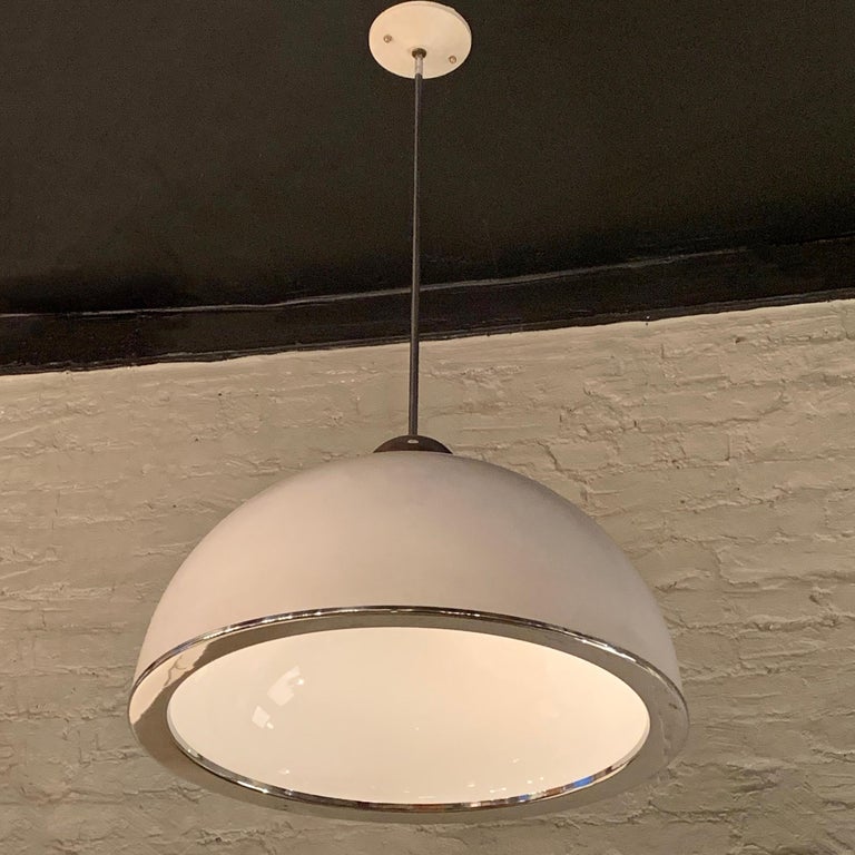 Mid-Century Modern Diffused Dome Pendant Light at 1stDibs | diffused ...