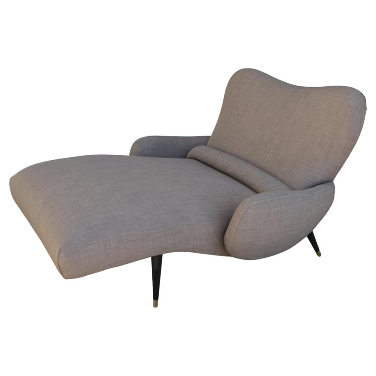 Mid-Century Modern Double Wide Chaise Lounge at 1stDibs | mid century ...