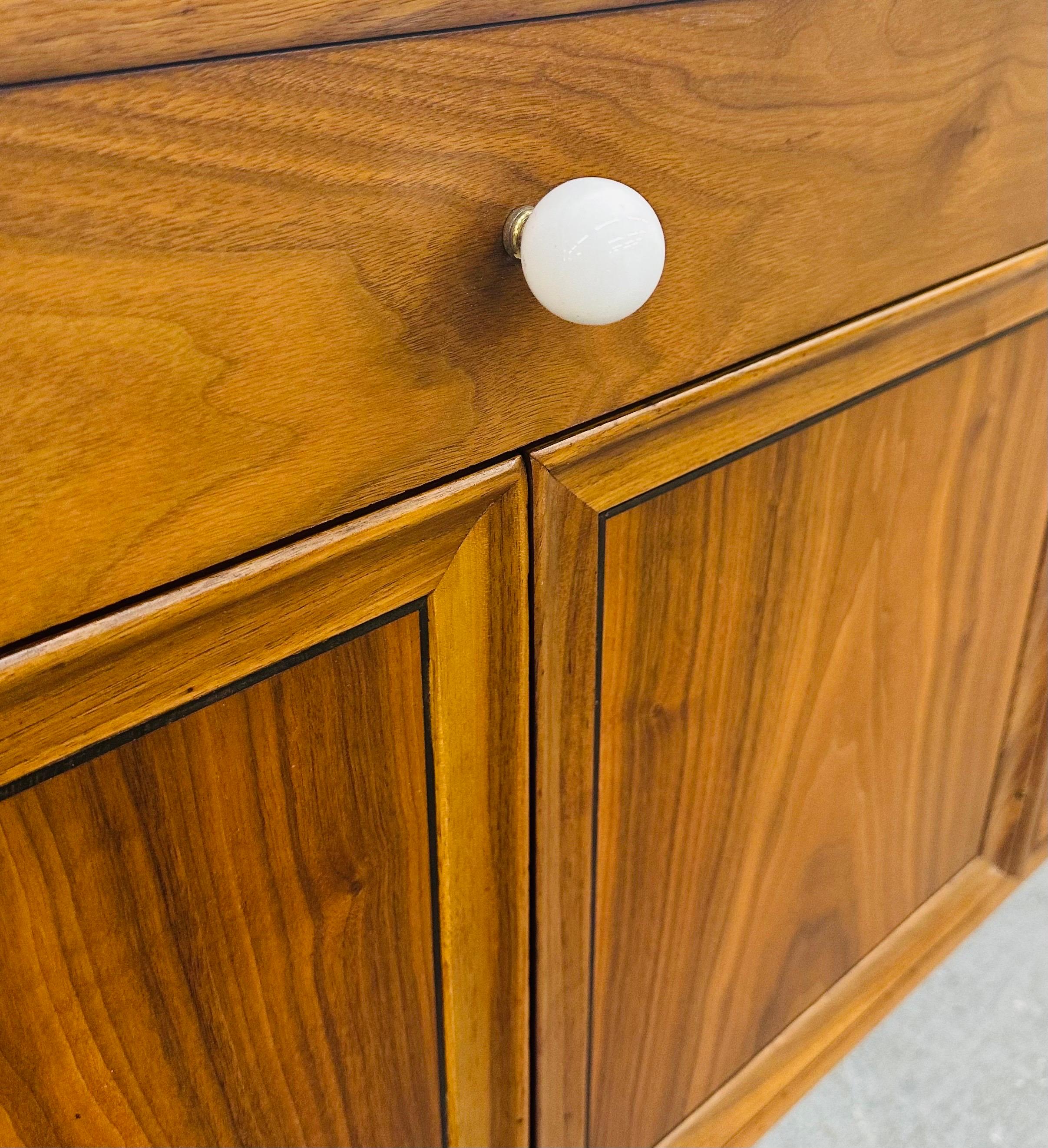 Mid-Century Modern Drexel Declaration Walnut Sideboard For Sale at 1stDibs