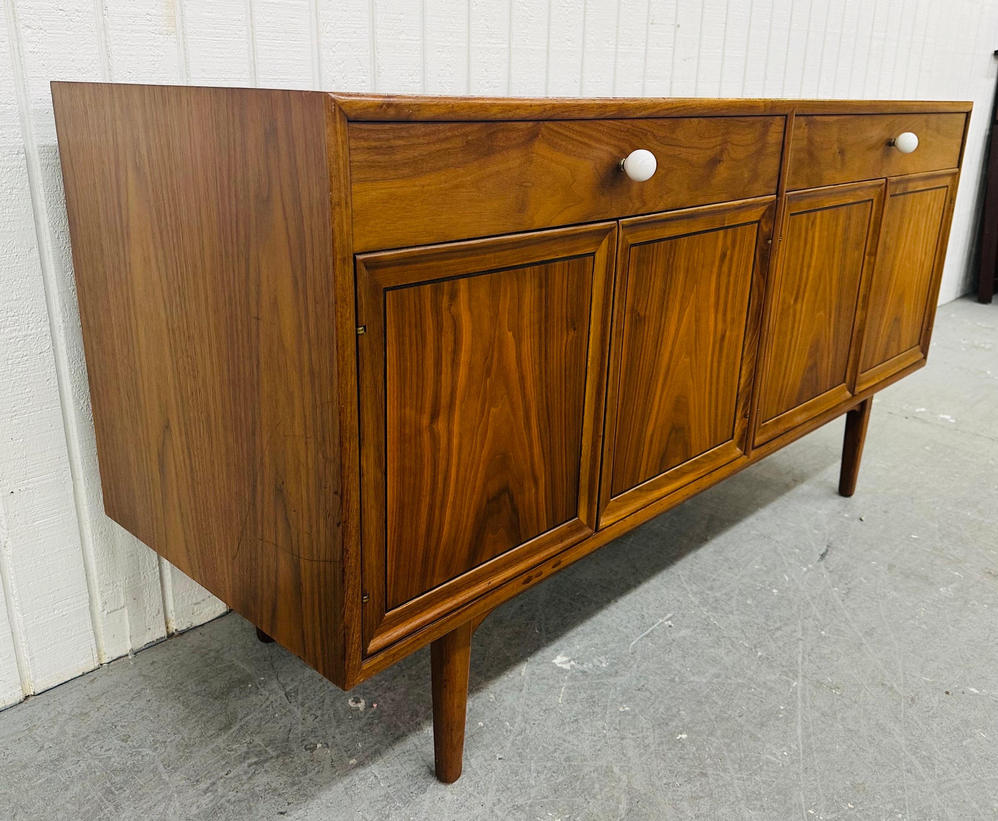 Mid-Century Modern Drexel Declaration Walnut Sideboard For Sale at 1stDibs