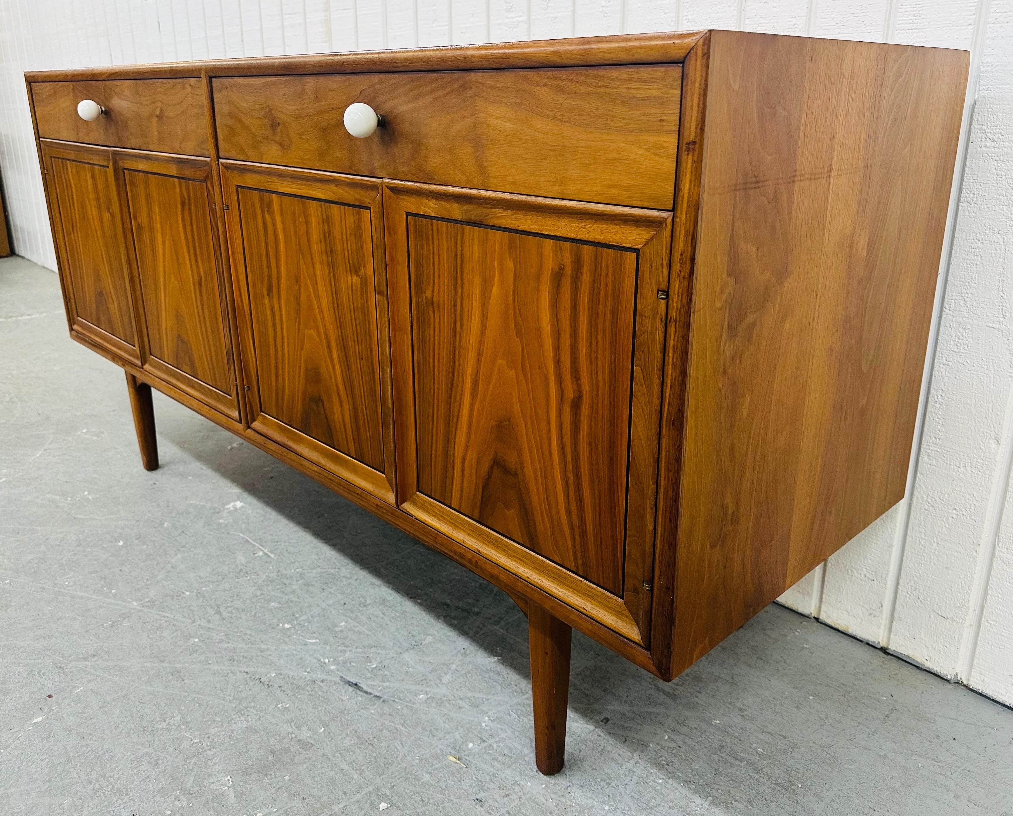 Mid-Century Modern Drexel Declaration Walnut Sideboard For Sale at 1stDibs