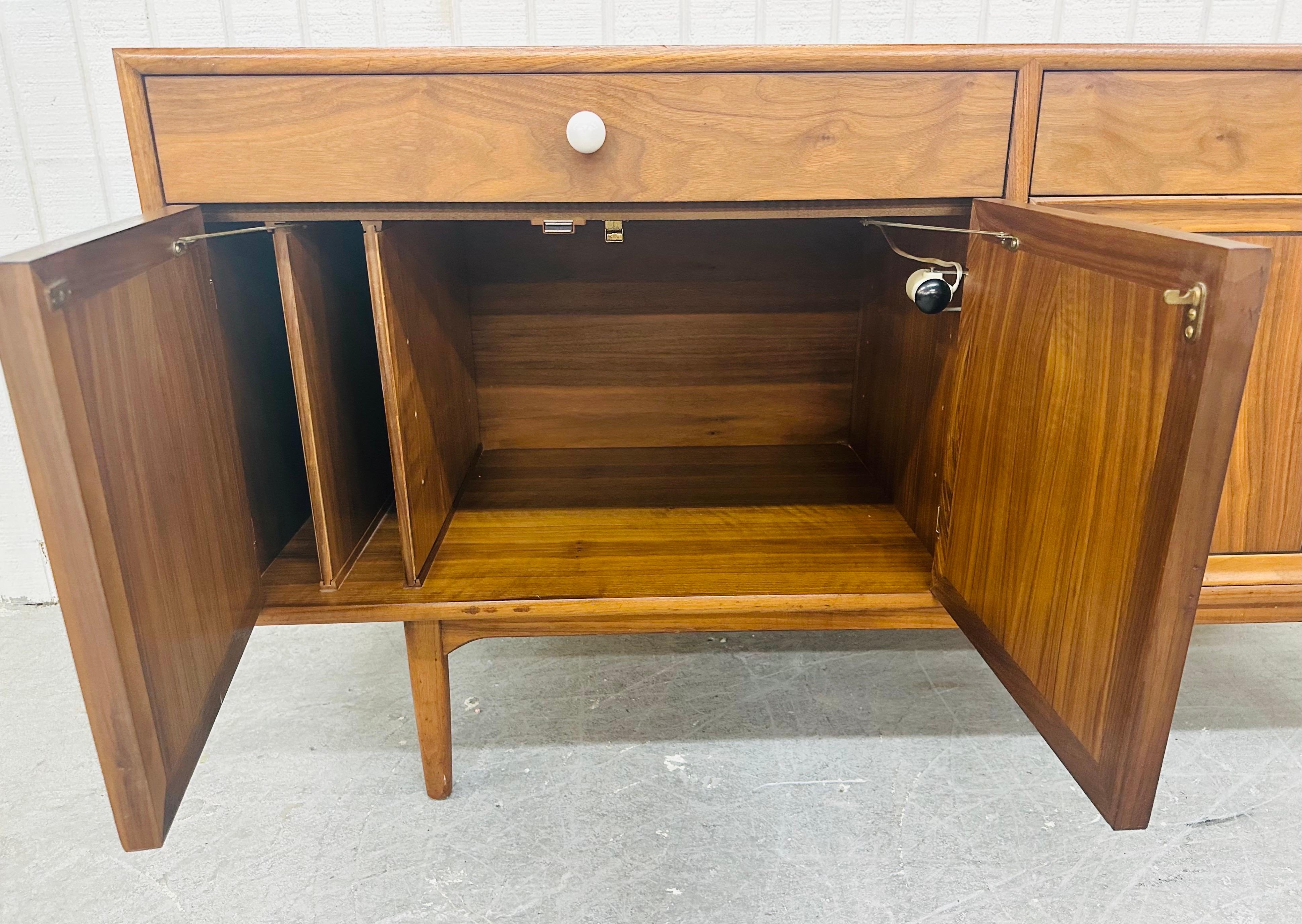 Mid-Century Modern Drexel Declaration Walnut Sideboard For Sale at 1stDibs