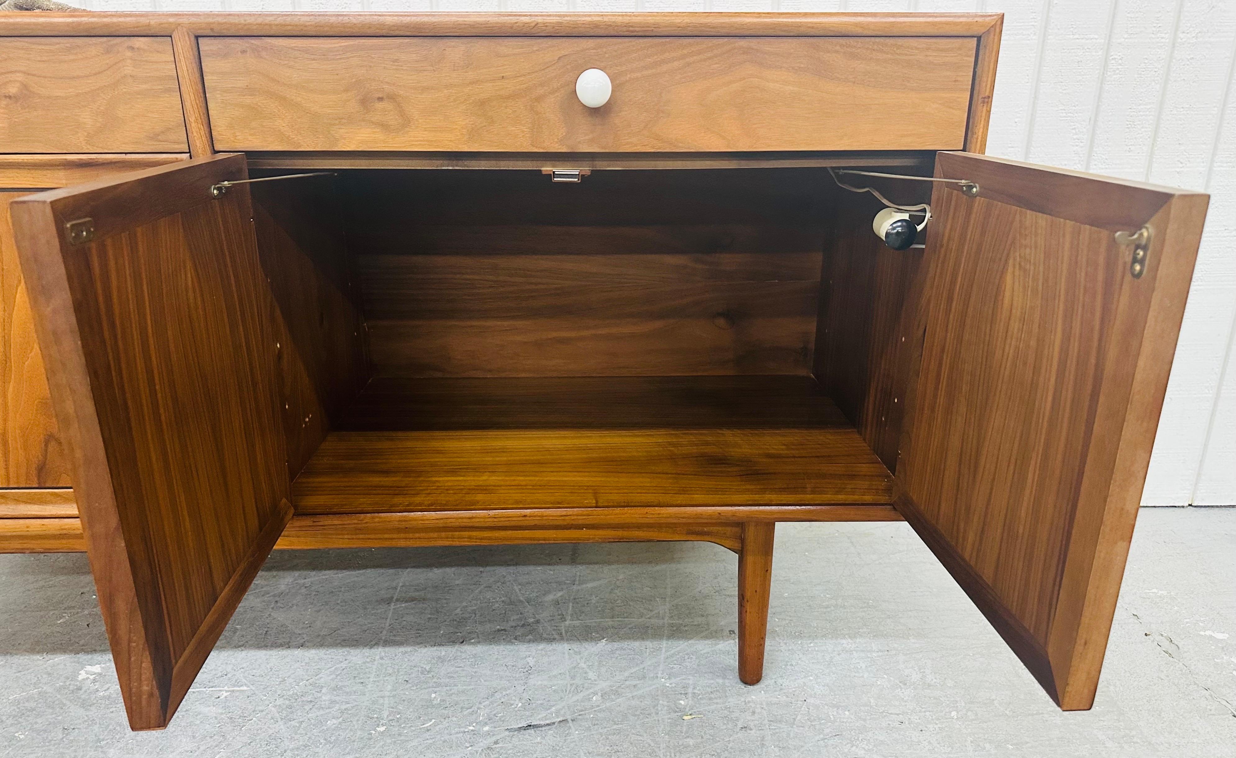 Mid-Century Modern Drexel Declaration Walnut Sideboard For Sale at 1stDibs