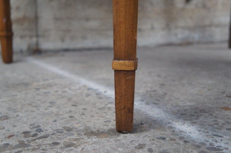 Mid-Century Modern Drexel Triune Mahogany Oval Extendable Dining Table ...