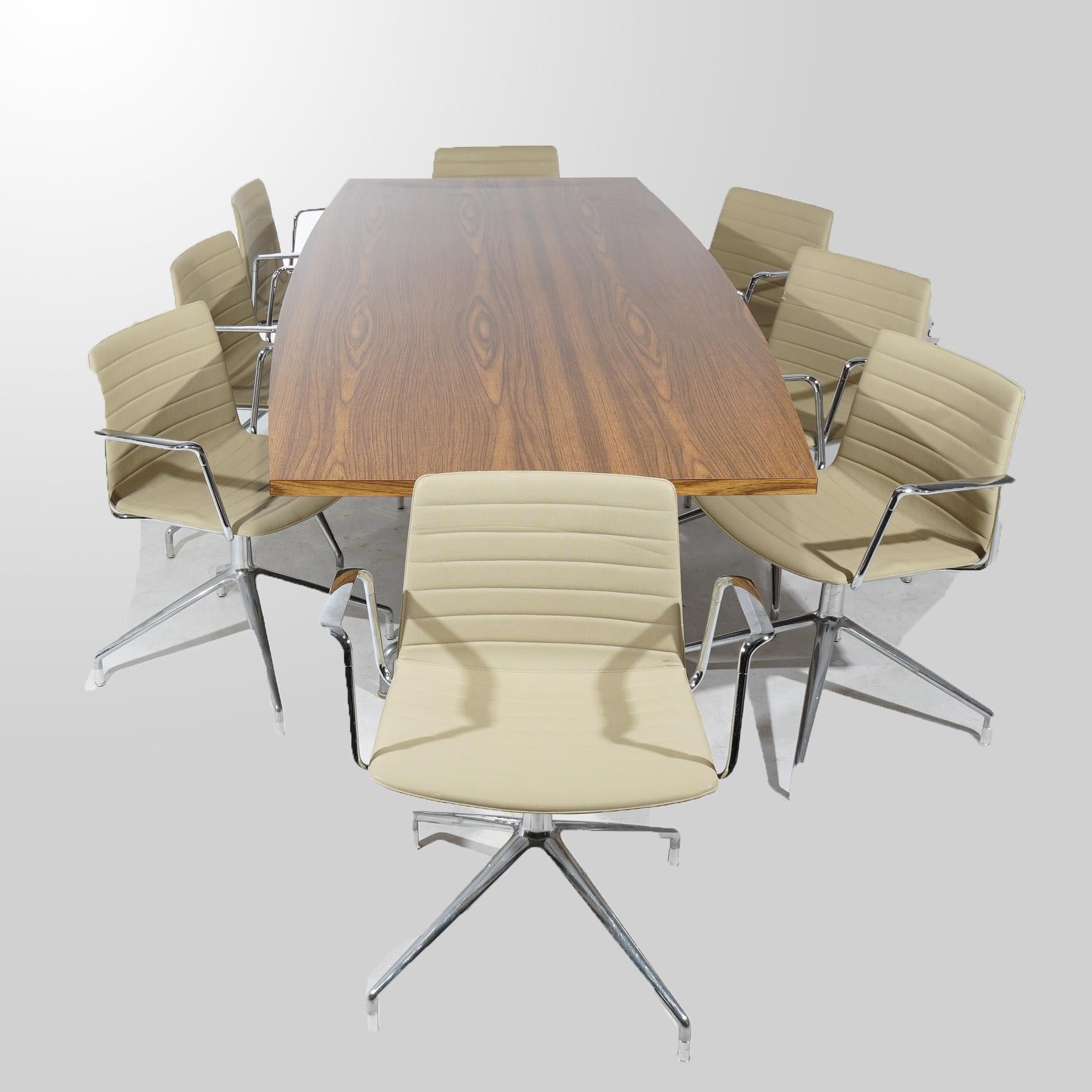 Mid-Century Modern Eames for Miller Table and Swivel Chairs by ...