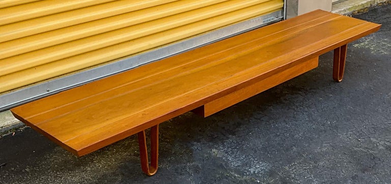 Mid-Century Modern Edward Wormley For Dunbar “Long John” Walnut Coffee ...