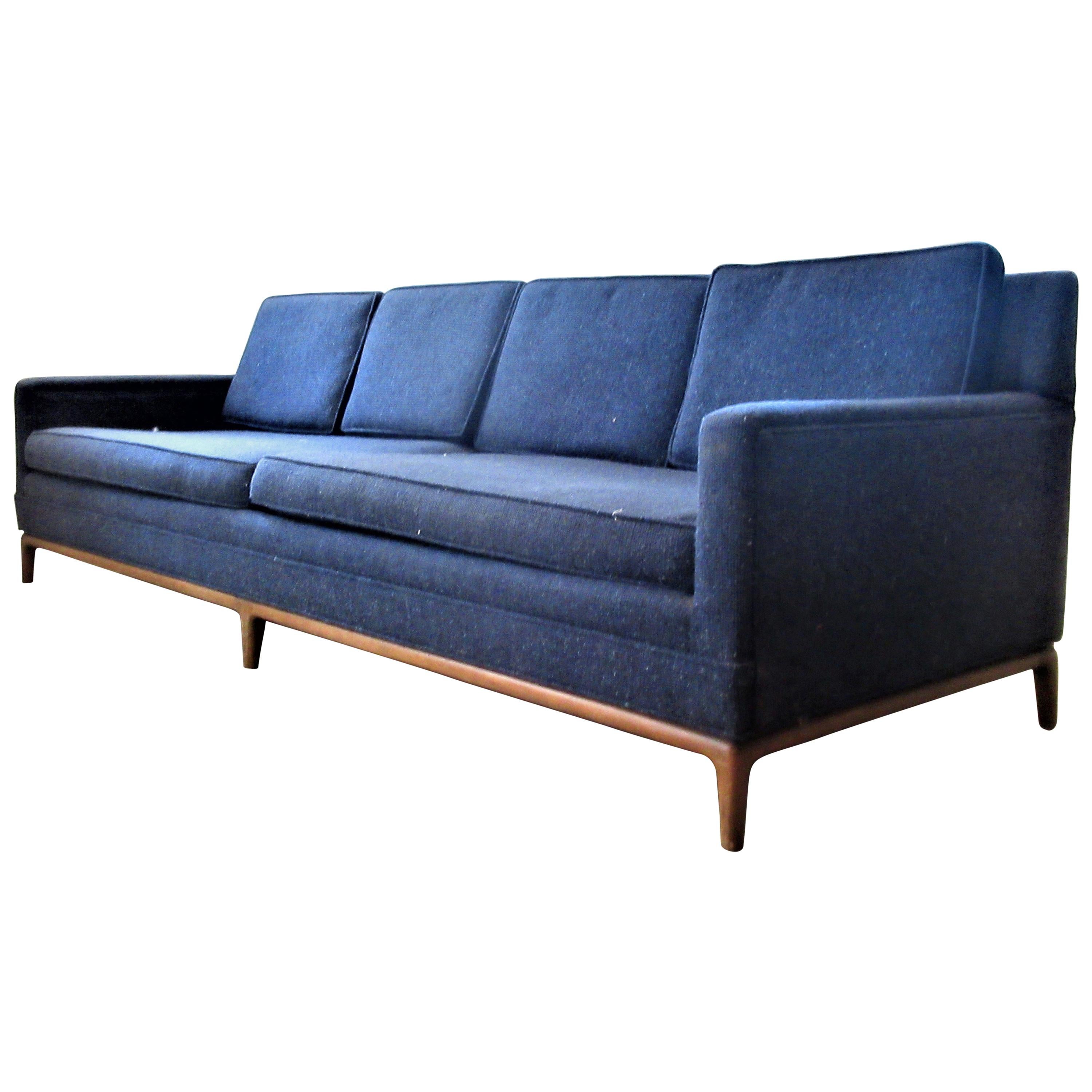 Mid-Century Modern Elongated Form Sofa Attributed to T.H. Robsjohn ...