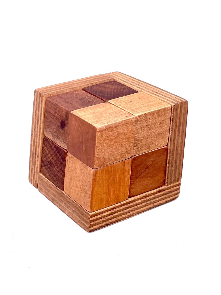 Mid-Century Modern Enigma Wooden Puzzle Tri Dimensional Toy For Sale at ...