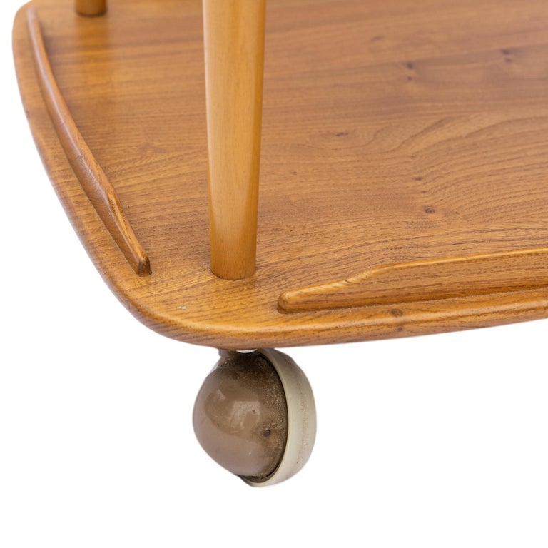 Mid-Century Modern Ercol Elm and Beech Bar Cart Designed by Lucian ...