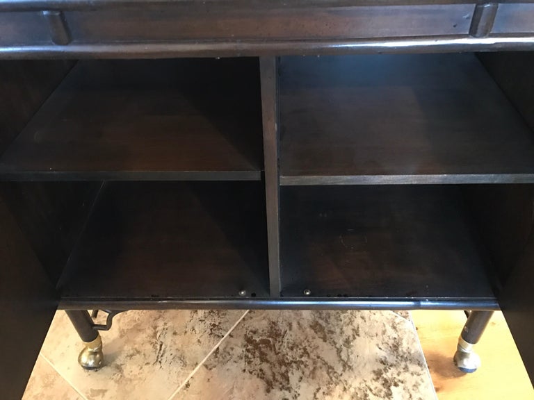 Mid-Century Modern Expandable Portable Rolling Bar Cart Server at ...
