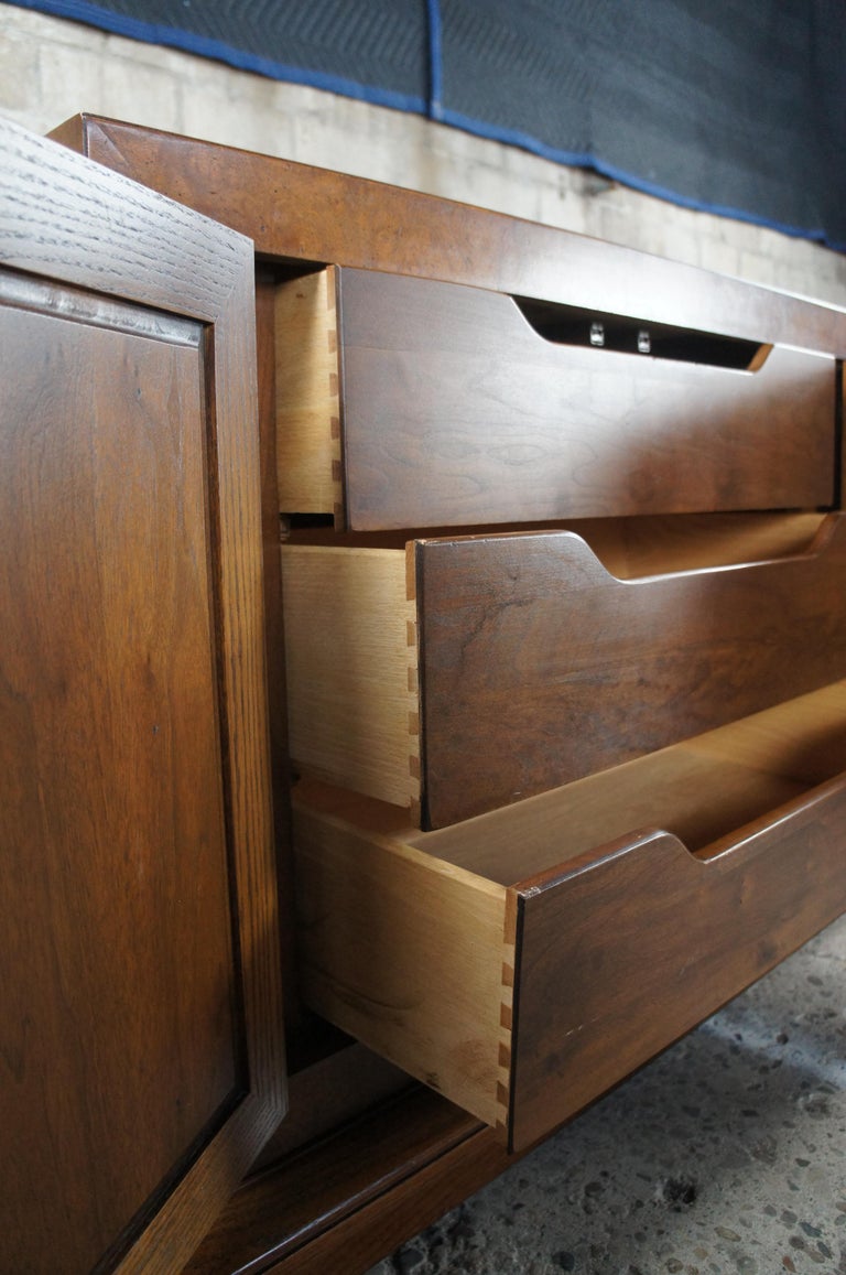 Mid Century Modern Fancher Walnut Italian Provincial Credenza Buffet ...