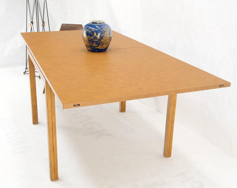 Mid-Century Modern Flip Top Square Melamine Kitchen Dining Game Table ...