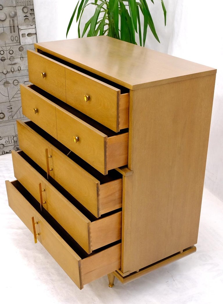 Mid-Century Modern Floating Base 5 Drawers High Chest Dresser For Sale ...