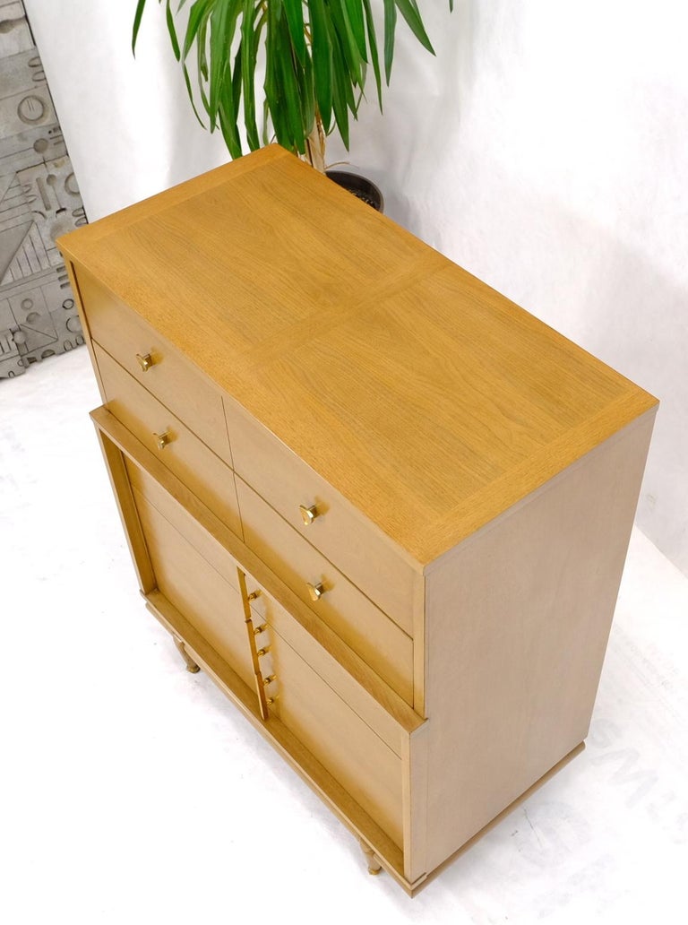 Mid-Century Modern Floating Base 5 Drawers High Chest Dresser For Sale ...