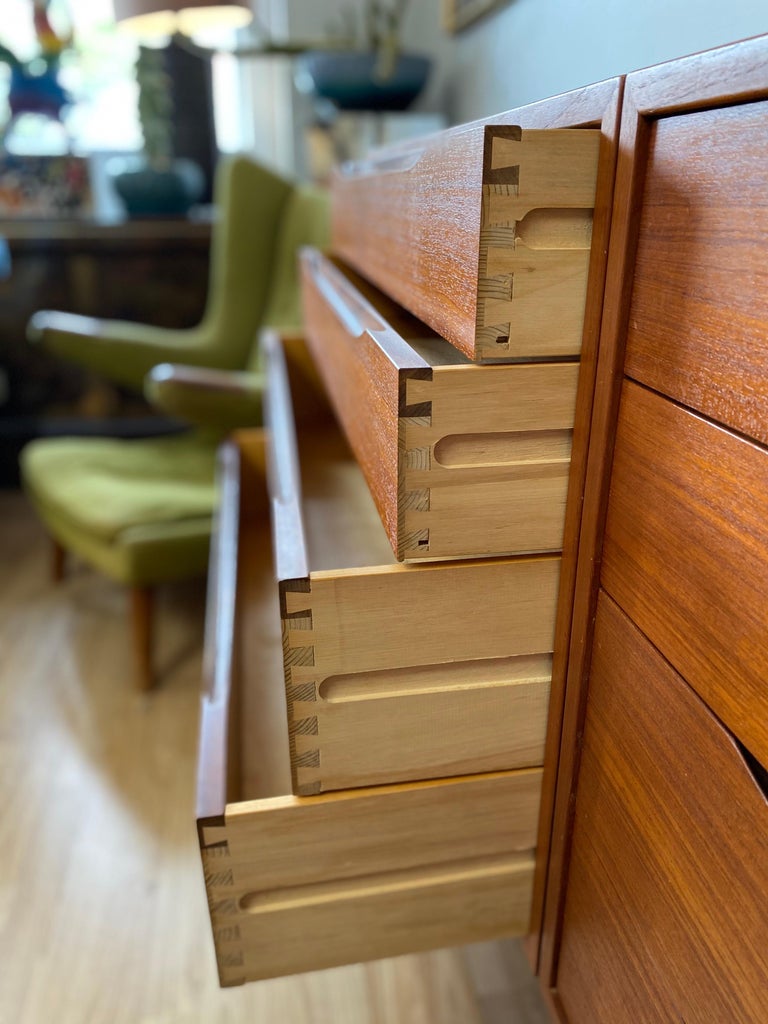 Mid-Century Modern Floating Teak Chests For Sale at 1stDibs