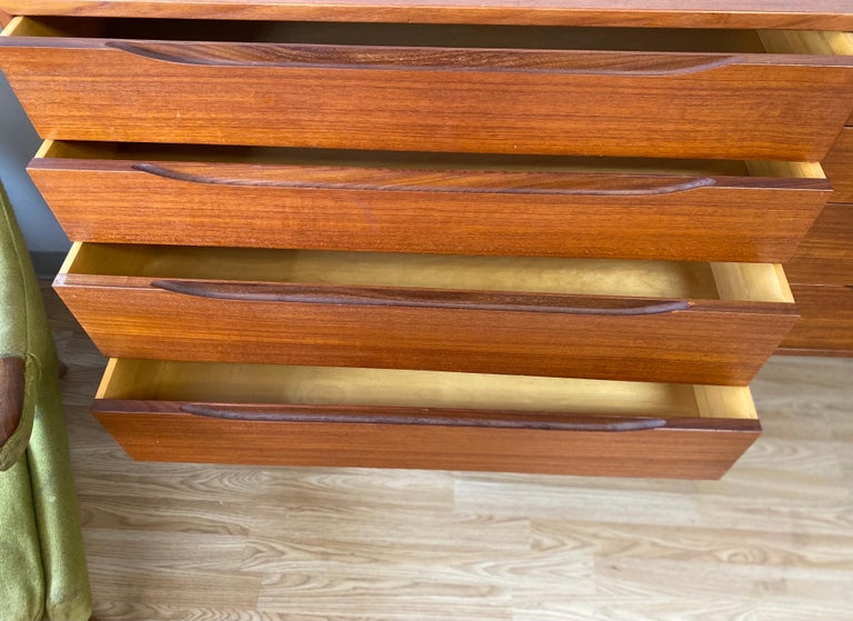 Mid-Century Modern Floating Teak Chests For Sale at 1stDibs