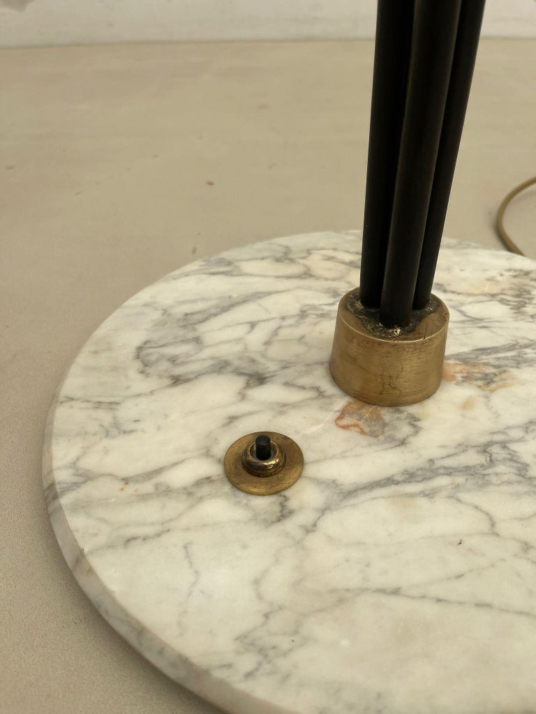 Mid-Century Modern Floor Lamp, Plexiglass and Marble Base, Italy For ...