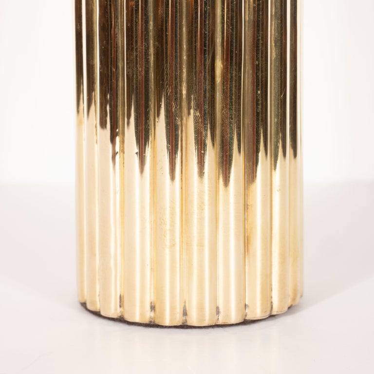 Mid-Century Modern Fluted Brass Vase For Sale at 1stDibs | mid century ...