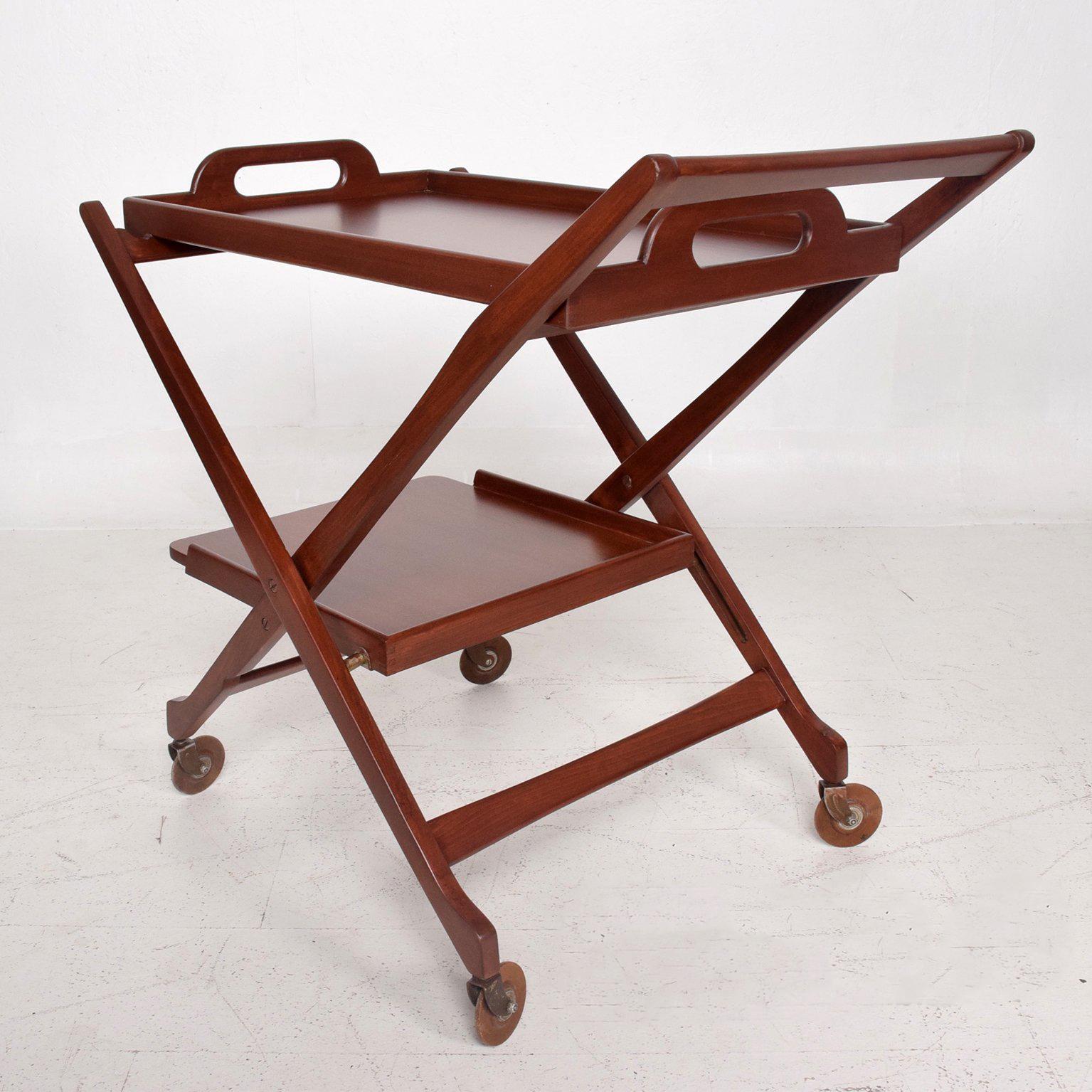 Mid-Century Modern Folding Service Cart at 1stDibs