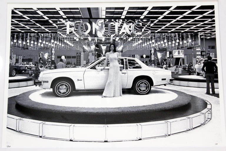 Mid-Century Modern Framed Detroit Auto Show Photograph Signed Bill ...