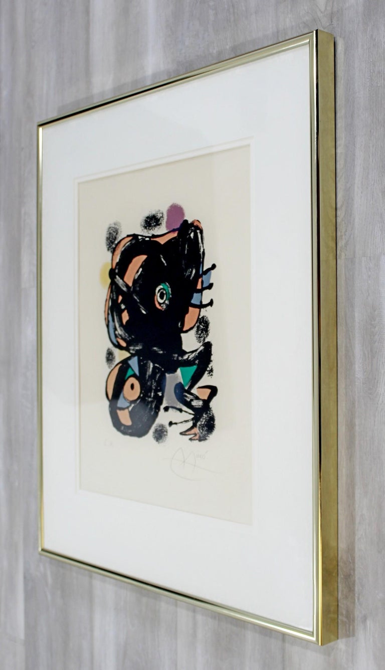 Mid-Century Modern Framed Joan Miro XXE Siecle Signed Numbered ...