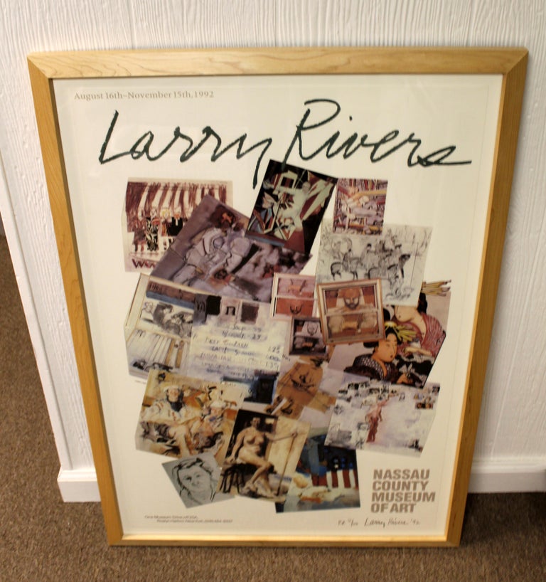 Mid-Century Modern Framed Poster Signed Numbered Dated by Larry Rivers ...