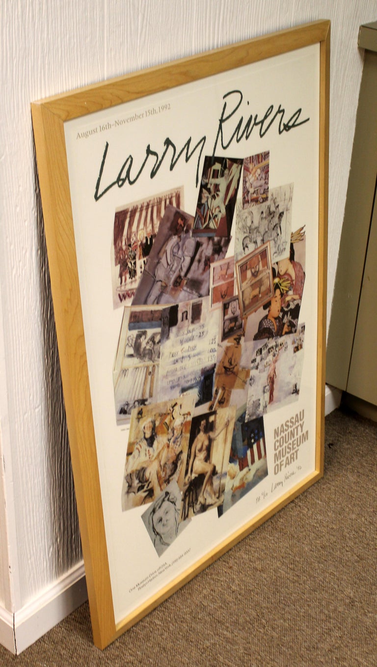 Mid-Century Modern Framed Poster Signed Numbered Dated by Larry Rivers ...