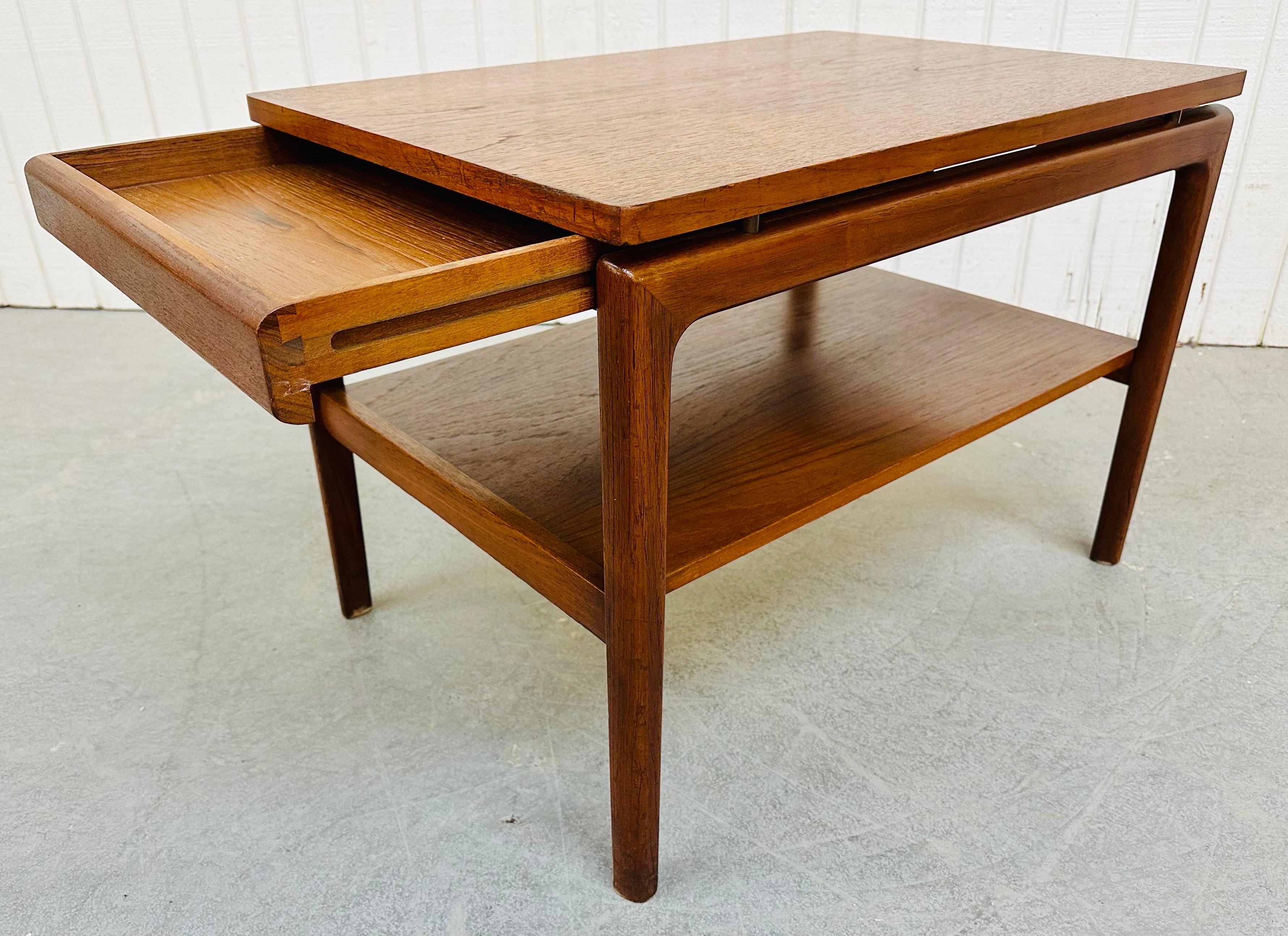 Mid-Century Modern France and Son Teak Side Table For Sale at 1stDibs