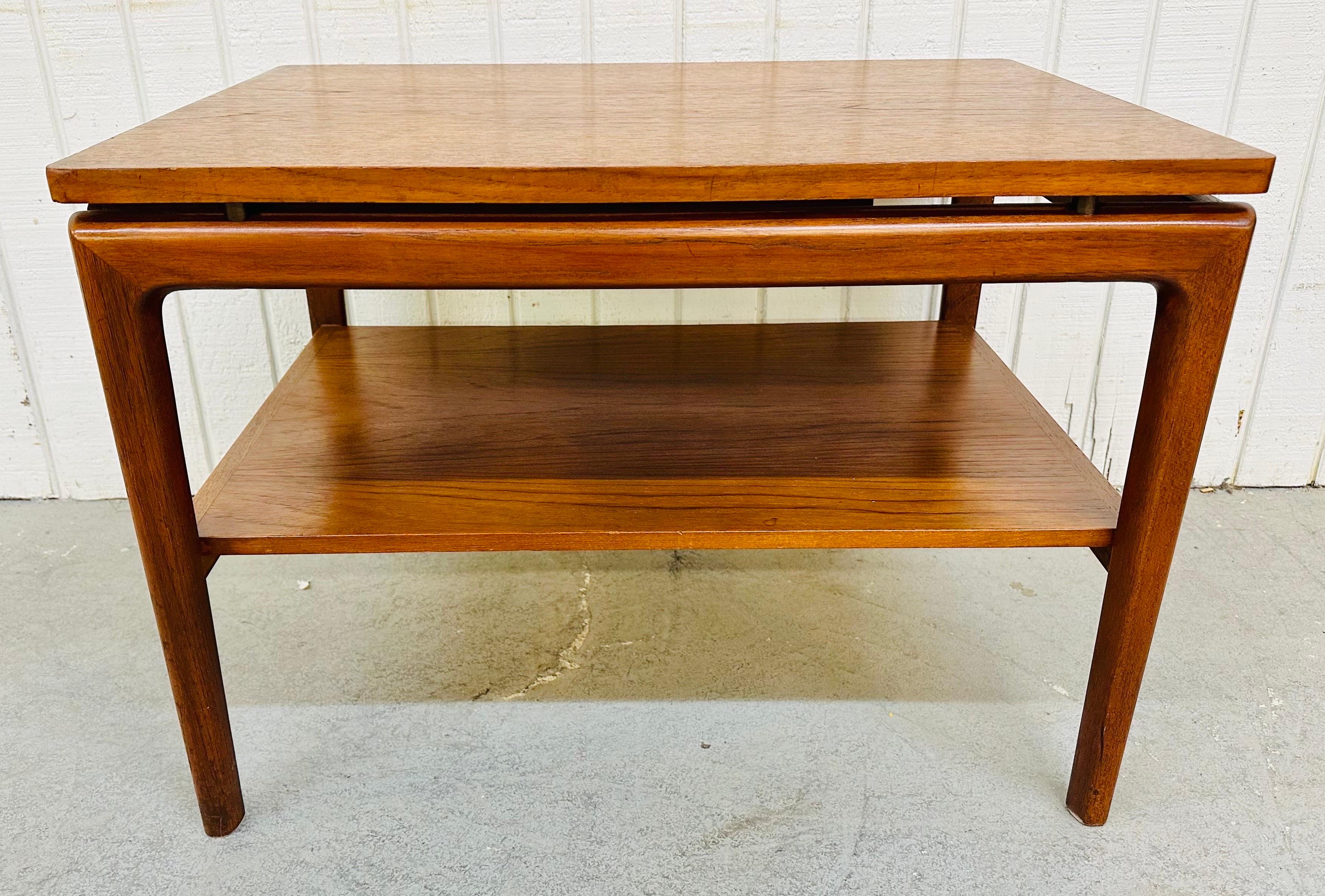 Mid-Century Modern France and Son Teak Side Table For Sale at 1stDibs