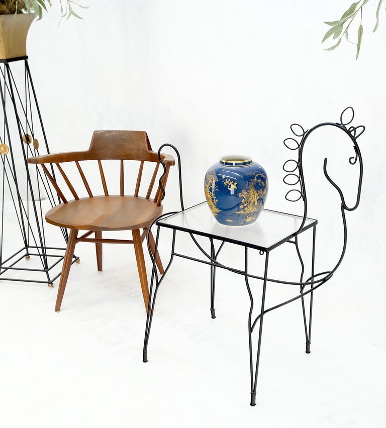 Mid-Century Modern Frederick Weinberg Wire Horse Bar Cart For Sale at ...