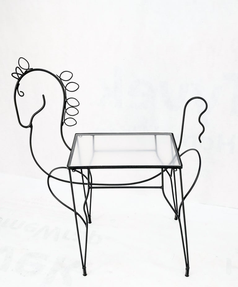 Mid-Century Modern Frederick Weinberg Wire Horse Bar Cart For Sale at ...
