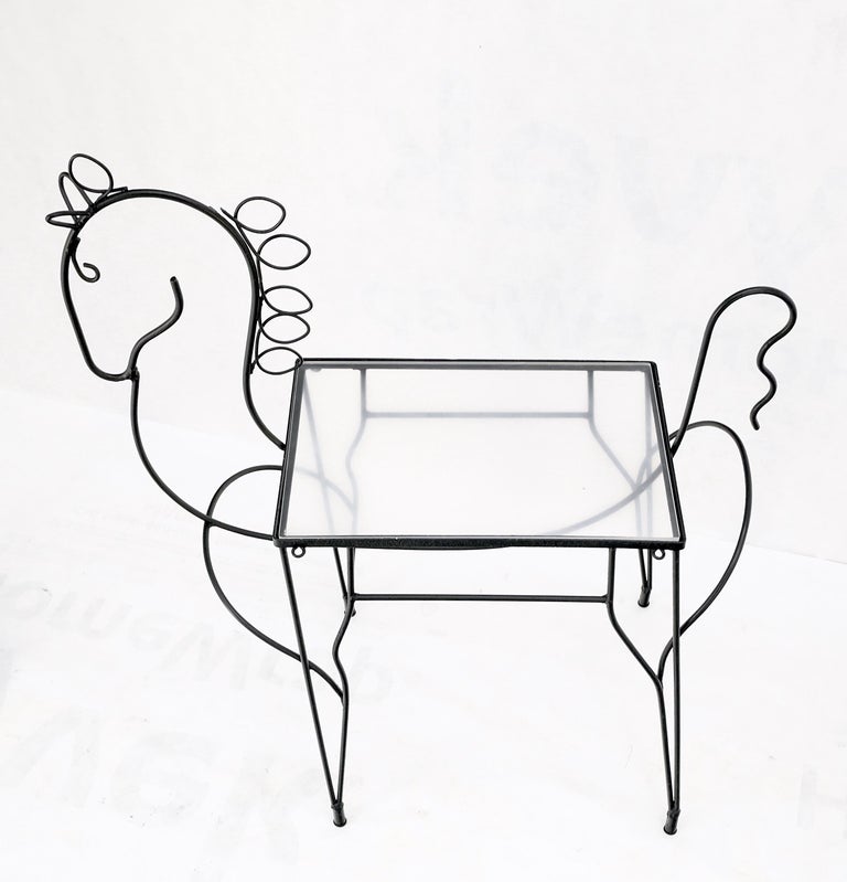 Mid-Century Modern Frederick Weinberg Wire Horse Bar Cart For Sale at ...