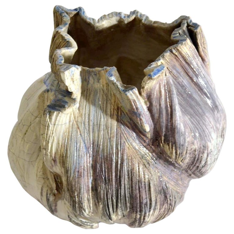 Mid-Century Modern Dutch Studio Pottery Vase For Sale at 1stDibs