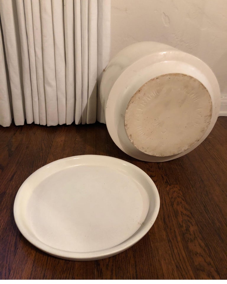 Mid-Century Modern Gainey Pottery, White Made in California at 1stDibs