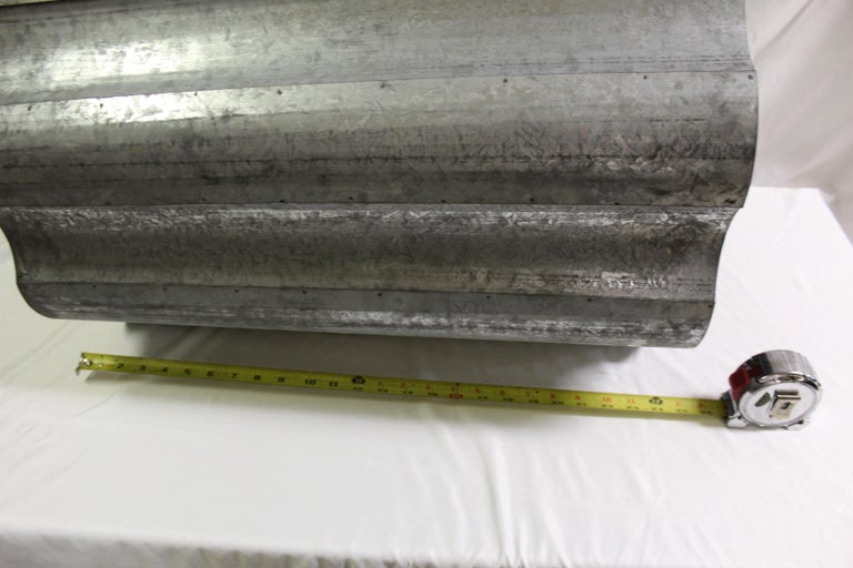 Mid-Century Modern Galvanized Side Table For Sale at 1stDibs