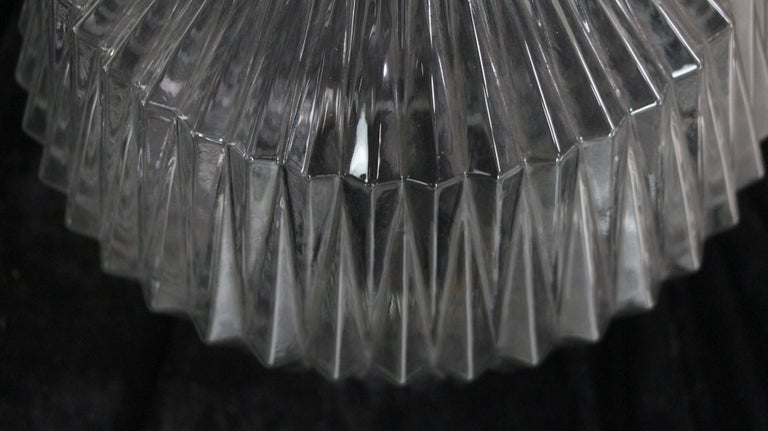 Mid-Century Modern Geometric Glass Pendant Light Sweden For Sale at 1stDibs