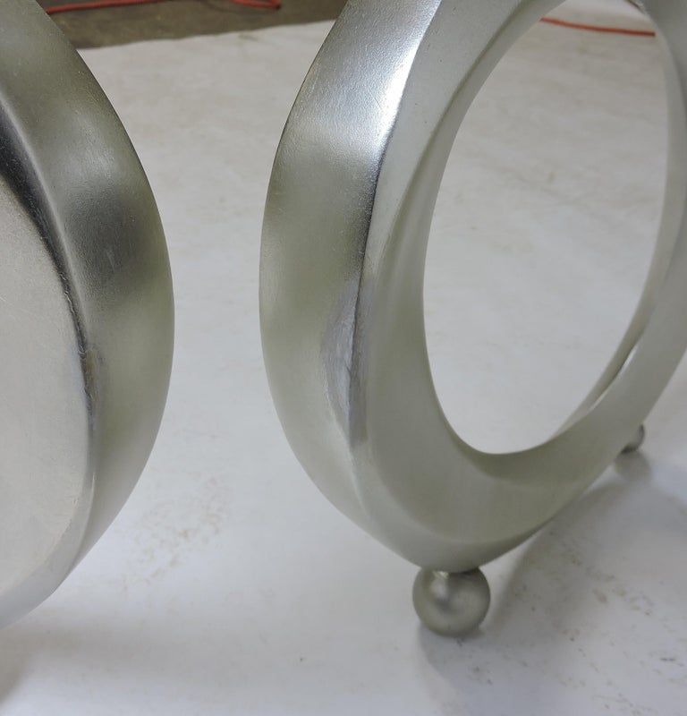 Mid-Century Modern Geometric Stacked Oval Screen or Room Divider at ...