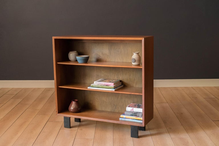 Mid Century Modern George Nelson BCS Walnut Bookcase for Herman Miller ...