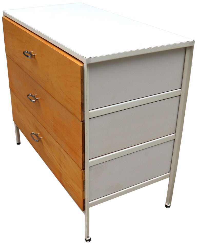 Mid-Century Modern George Nelson Steel Frame Dresser at 1stDibs