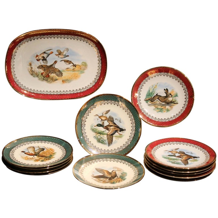 Mid-Century Modern German Bavaria Dishes and Tray Chinaware Porcelain ...