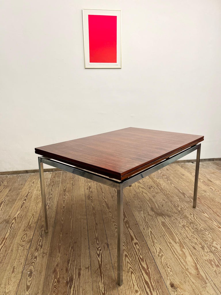 Mid-Century Modern German Extendable Dining Table in Rosewood with ...