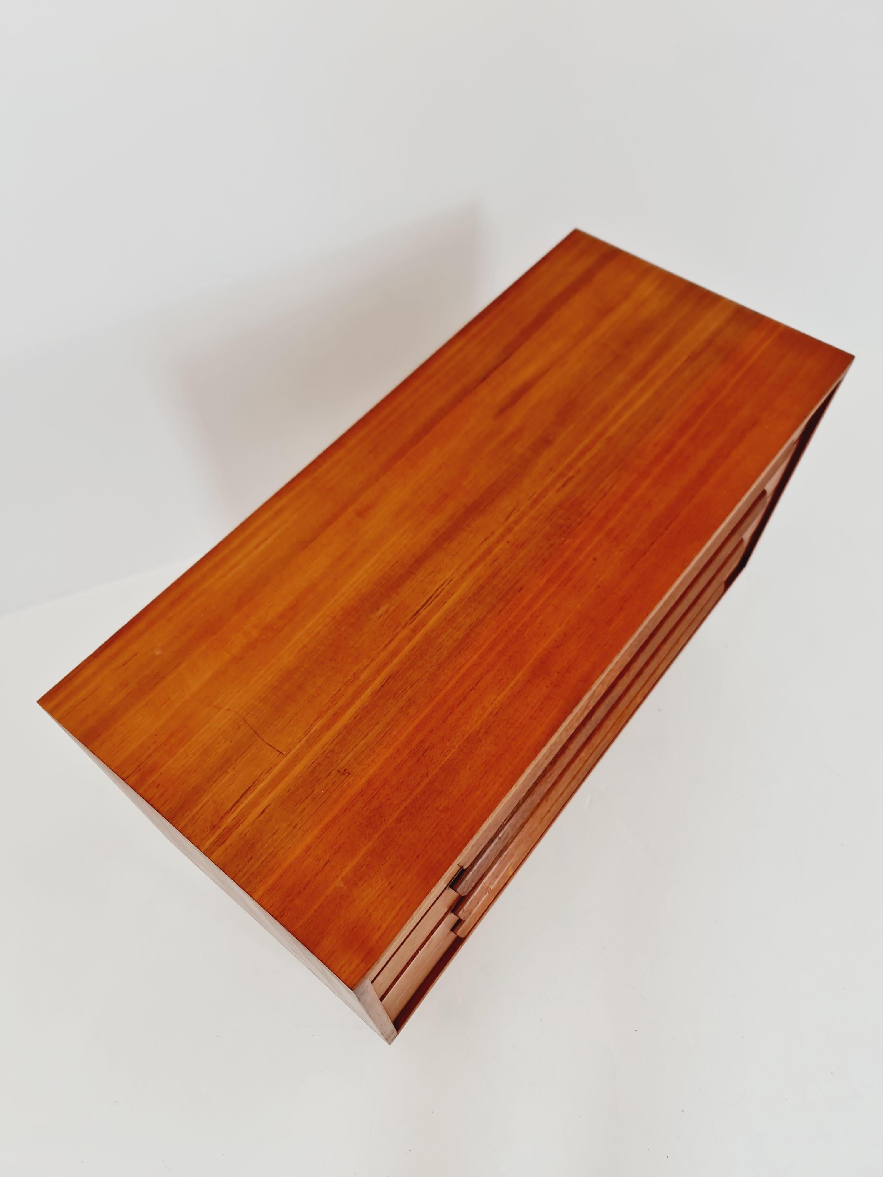 Mid century Modern German teak chest of drawers by WK möbel, 1960s For ...