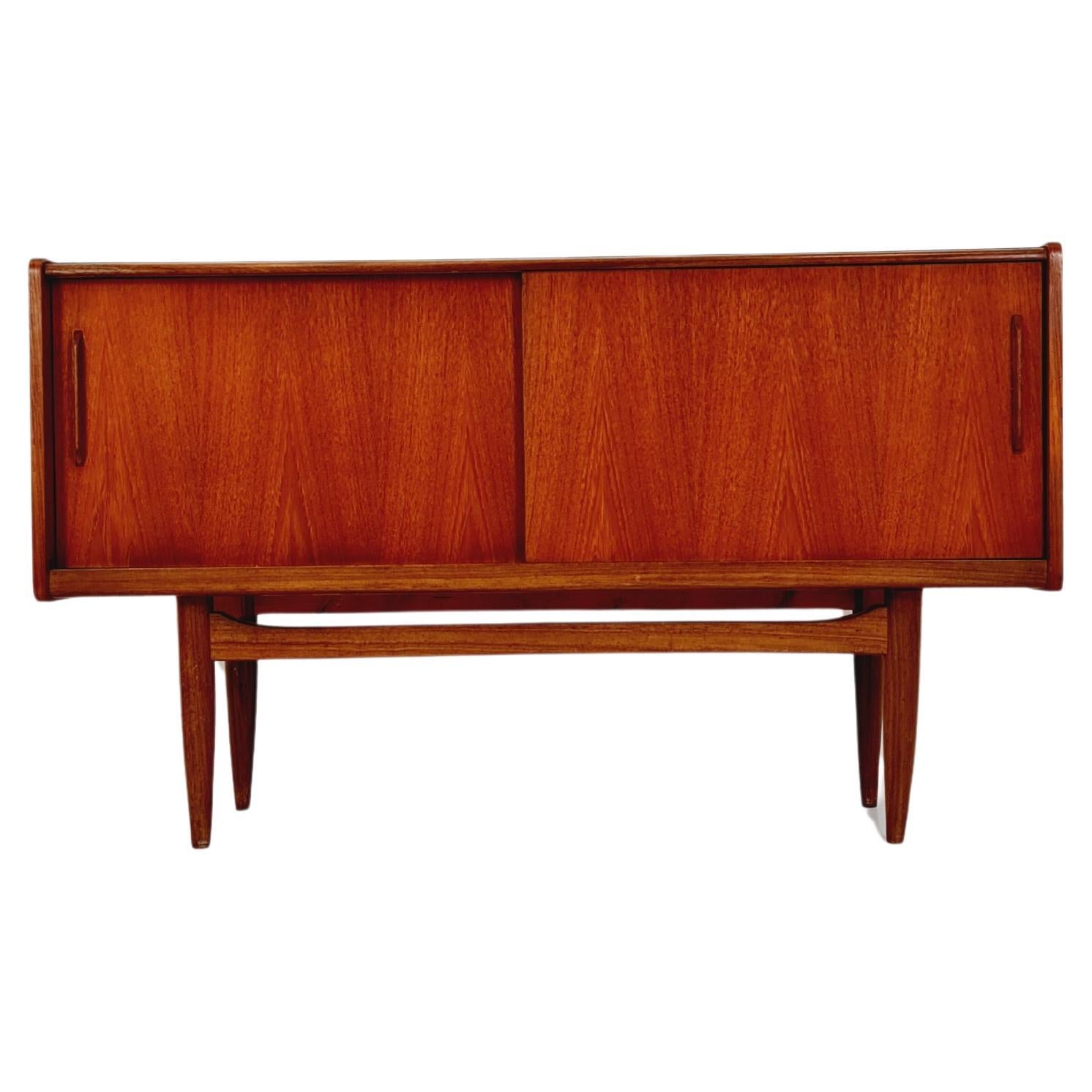 Rare Mid Century Modern German teak Sideboard, 1960s For Sale at 1stDibs