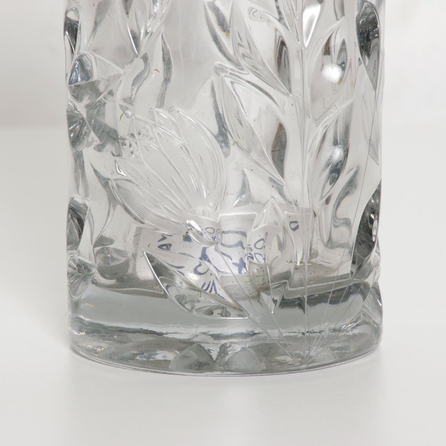 Mid-Century Modern Glass Flower Vase Hollywood Regency at 1stDibs | mid ...