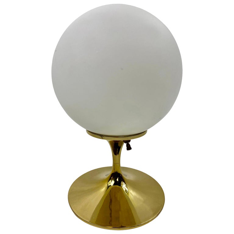 Mid-Century Modern Gold Base Table Lamp by Bill Curry For Sale at 1stDibs