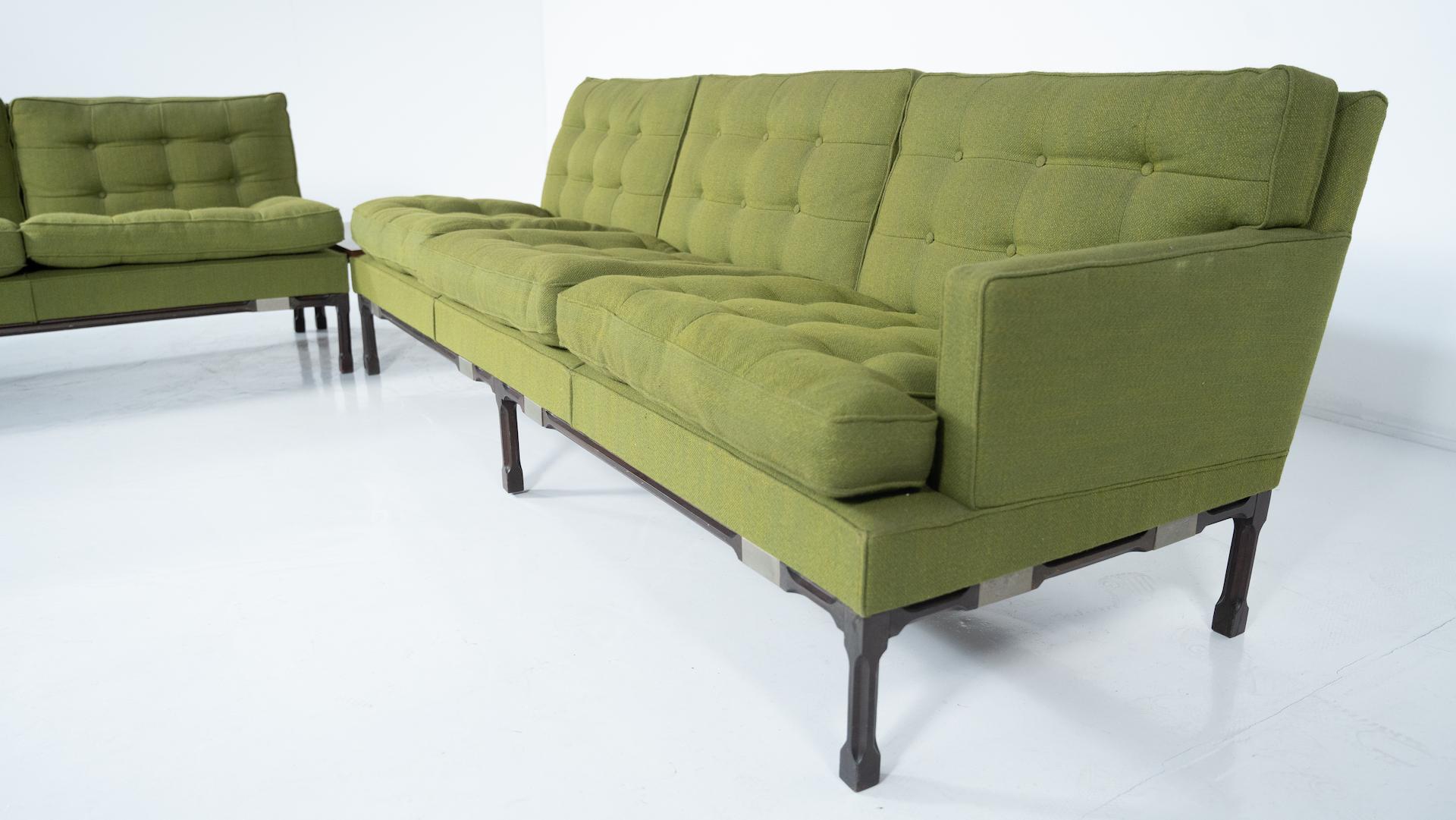 Mid-Century Modern Green Modular Sofa, Italy, 1970s - Orignal ...