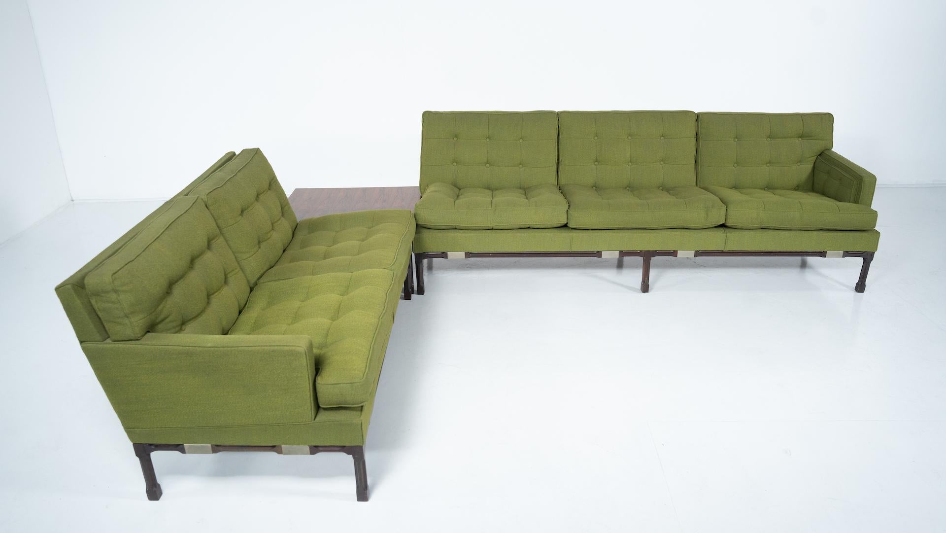 Mid-Century Modern Green Modular Sofa, Italy, 1970s - Orignal ...