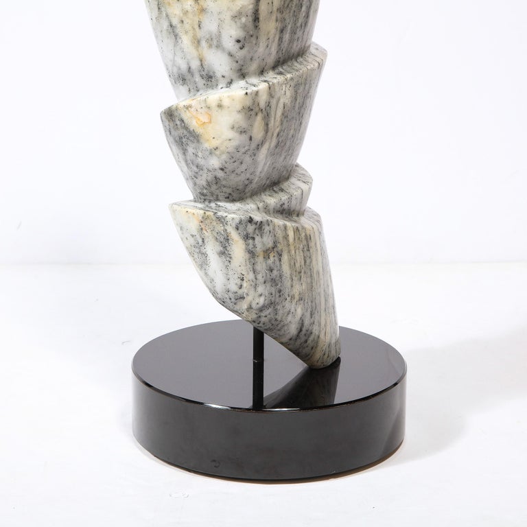 Mid-Century Modern Hand Carved Grisaille Granite Sculpture For Sale at ...
