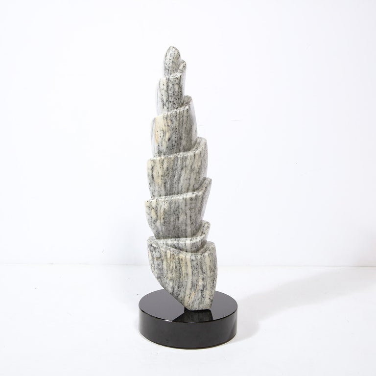 Mid-Century Modern Hand Carved Grisaille Granite Sculpture For Sale at ...